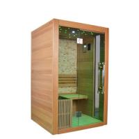 China 3kw Stove Heater Hemlock Wooden Indoor Steam Sauna Room For 2 Person for sale
