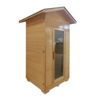 China Ceramic Tube Solid Wooden Outdoor Dry Sauna Room Modern 1 Person for sale