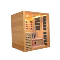 China Double System Infrared And Steam Wood Sauna Room For Family Use for sale
