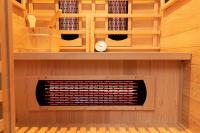 China Double System Infrared And Steam Wood Sauna Room For Family Use for sale