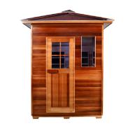 China Family 3 Person Outdoor Dry Sauna Red Cedar Traditional for sale
