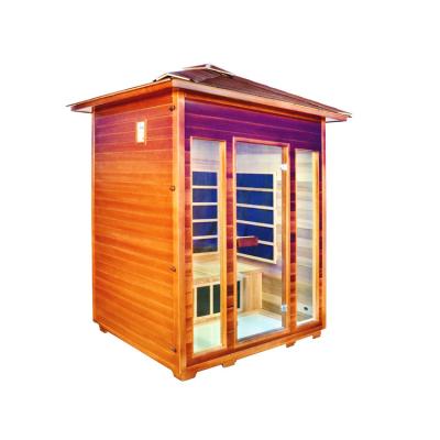China Carbon Panel Infrared Outdoor Sauna Room for 3 Person for sale