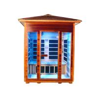 China Carbon Panel Infrared Outdoor Sauna Room for 3 Person for sale
