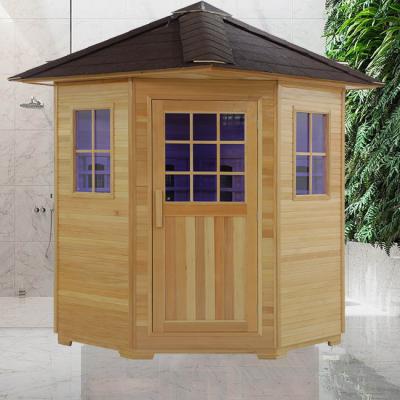 China ETL Backyard Indoor Outdoor Dry Sauna Steam Room 4 Person for sale