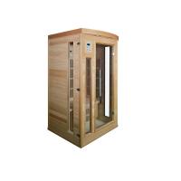 China Indoor Hemlock Wooden Far Infrared Sauna Room For 1 Person for sale