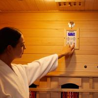 China Wood Infrared Combined Sauna Steam Room Canada Red Cedar for sale