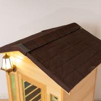 China Solid Wooden 2 Person Outdoor Infrared Dry Sauna With Waterproof Shingles for sale
