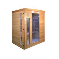 China Hemlock Solid Wood Dry Far Infrared Sauna For Home 3 Person Size for sale