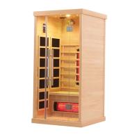China 1350W Deluxe Low Emf Far Infrared Sauna Rooms Comfortable 1 Person Size for sale