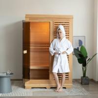 China 3000W Solid Wooden Traditional Heater Suana Steam Room For 2 People for sale