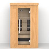 China Wooden Hemlock 2 Person Far Infrared Sauna Room Low Emf 1750W for sale