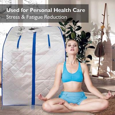 China 1 People Indoor Spa Use Infrared Portable Sauna With Foldable Chair for sale