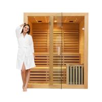 China Custom Indoor Modern Home Body Wet Steam Sauna Room For 4 Person for sale