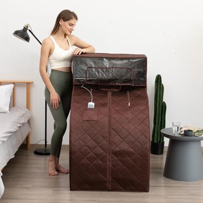 China Waterproof Cotton Indoor Personal Steam Portable Sauna With Head Cover for sale