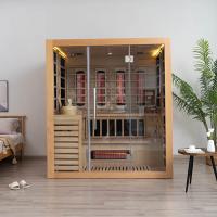 China Combination Traditional Indoor Infrared Steam Sauna For 4 People 2700W for sale