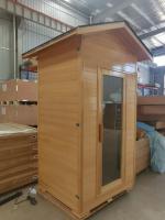 China Modern Solid Wooden Outdoor Sauna Room For 1 Person for sale