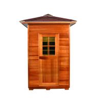 China Carbon Panel Garden Outdoor Wood Sauna 2 Person Size for sale