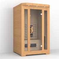 China Indoor Hemlock Ceramic Heaters 2 Person Far Infrared Sauna 1750W for sale