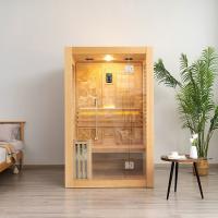 China 2 People Use Canada Hemlock Wooden Indoor Traditional Steam Sauna For Home for sale