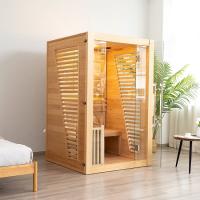 China 2 People Use Canada Hemlock Wooden Indoor Traditional Steam Sauna For Home for sale