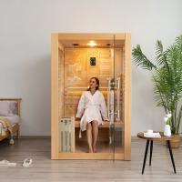 China Red Cedar Wooden Home Indoor Traditional Steam Sauna For 2 Person for sale