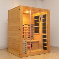 China 3 Person Bluetooth Compatible Wooden Steam Infrared Sauna For Home for sale