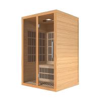 China 2 Person Indoor Bluetooth Compatible FAR Infrared Home Sauna In Hemlock for sale