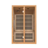 China 2 Person Indoor Bluetooth Compatible FAR Infrared Home Sauna In Hemlock for sale