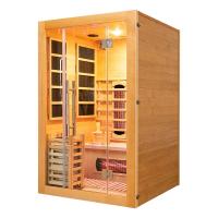 China Traditional Combination Infrared Steam Sauna 2 Person Size for sale