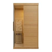 China Canada Red Cedar Wooden 2 Person Indoor Traditional Steam Sauna For Home for sale