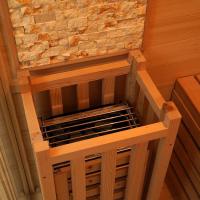 China Canada Red Cedar Wooden 2 Person Indoor Traditional Steam Sauna For Home for sale