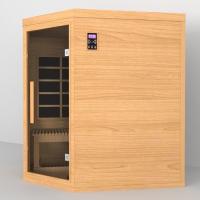 China Hemlock 1 Person Home Use Lay Down Bench Far Infrared Sauna With Complete Heat for sale