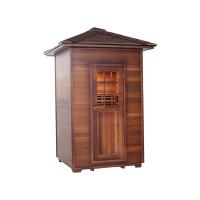 China 2 Person Outdoor Dry Sauna Canadian Red Cedar Material for sale