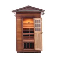 China 2 Person Outdoor Dry Sauna Canadian Red Cedar Material for sale