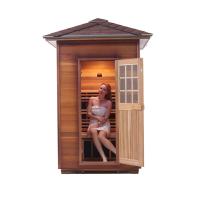 China 2 Person Outdoor Dry Sauna Canadian Red Cedar Material for sale