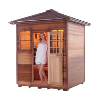 China Traditional Canadian Hemlock 3 - 4 Person Dry Sauna Outdoor for sale
