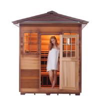 China Traditional Canadian Hemlock 3 - 4 Person Dry Sauna Outdoor for sale