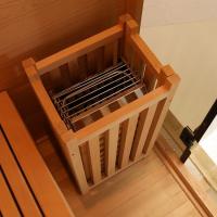 China Canadian Hemlock Indoor Electric Stove Wooden Steam Room For 2 Person for sale