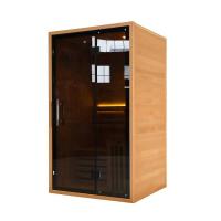 China Canadian Hemlock Indoor Electric Stove Wooden Steam Room For 2 Person for sale