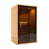 China 1750W Electric Stove Solid Wood Home Sauna Steam Room For 2 Person for sale
