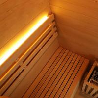 China 1750W Electric Stove Solid Wood Home Sauna Steam Room For 2 Person for sale