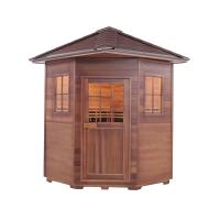 China Carbon Panel Red Cedar Wooden Outdoor Sauna Traditional for sale