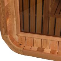 China Large Size Solid Wood Electric Stove Outdoor Cube Steam Sauna Room For Backyard for sale
