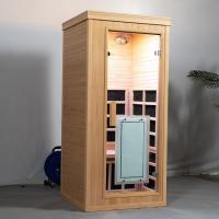 China 1 Person Indoor Mini Wooden Full Spectrum Dry Sauna Room With Low EMF for sale