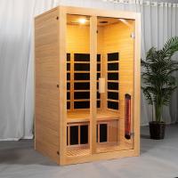 China Solid Wood Home Small Near Middle Far Infrared Sauna Room For 2 People for sale
