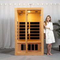 China Solid Wood Home Small Near Middle Far Infrared Sauna Room For 2 People for sale