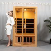 China Solid Wood Home Small Near Middle Far Infrared Sauna Room For 2 People for sale