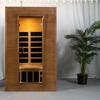 China Indoor Solid Wood Carbon Panel Heater Far Infrared Sauna Room For 2 Person for sale