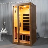 China Full Spectrum And Carbon Panel Heater 2 Person Wooden Sauna Room Indoor for sale