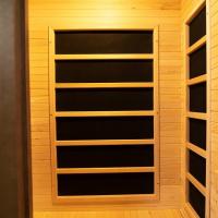 China Full Spectrum And Carbon Panel Heater 2 Person Wooden Sauna Room Indoor for sale